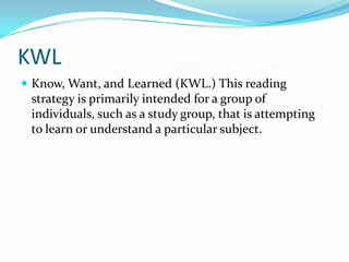 Reading strategies | PPTX