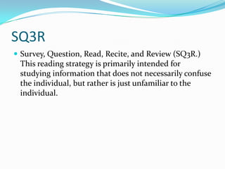 Reading strategies | PPTX