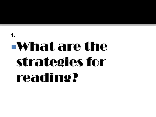 Reading strategies | PPT