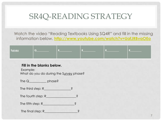 Reading strategies | PPT