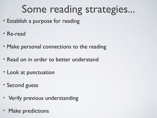 Reading strategies | PPT