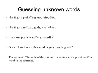 Reading strategies | ODP