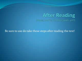 Reading strategies | PPTX