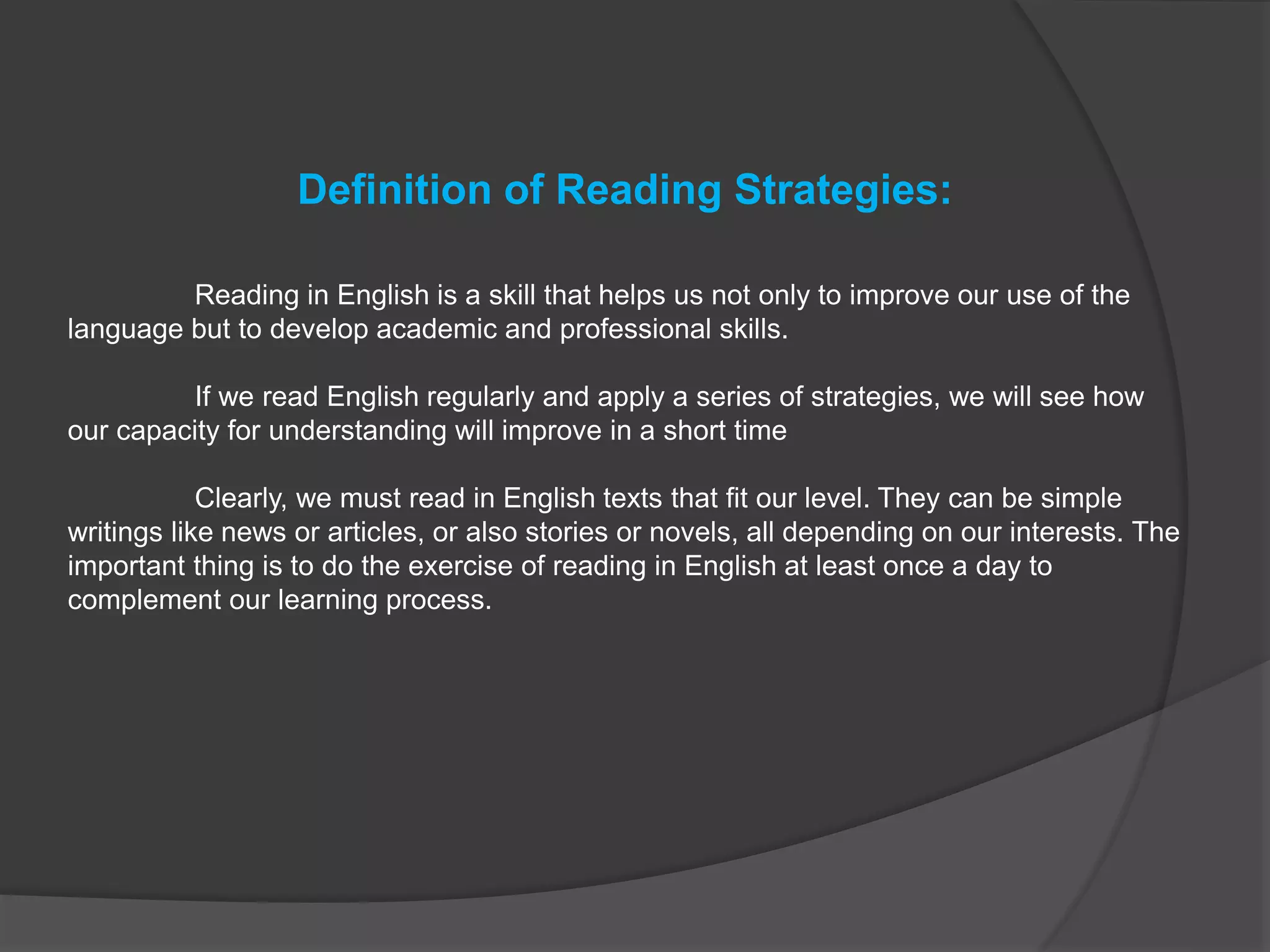 Reading strategies | PPTX