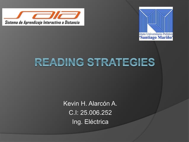 Reading strategies | PPT