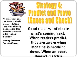 Reading strategies overview | PPT