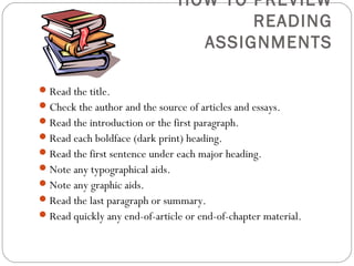 Reading strategies overview | PPT