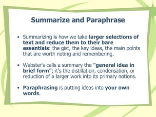 Basic Reading Strategies | PPT