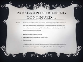 Reading strategies ca1 hannah_angeline | PPT