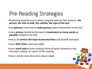 Reading strategies for efl learners 2018 | PPTX