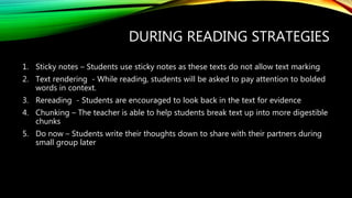Reading strategies for informational text before, during | PPTX ...