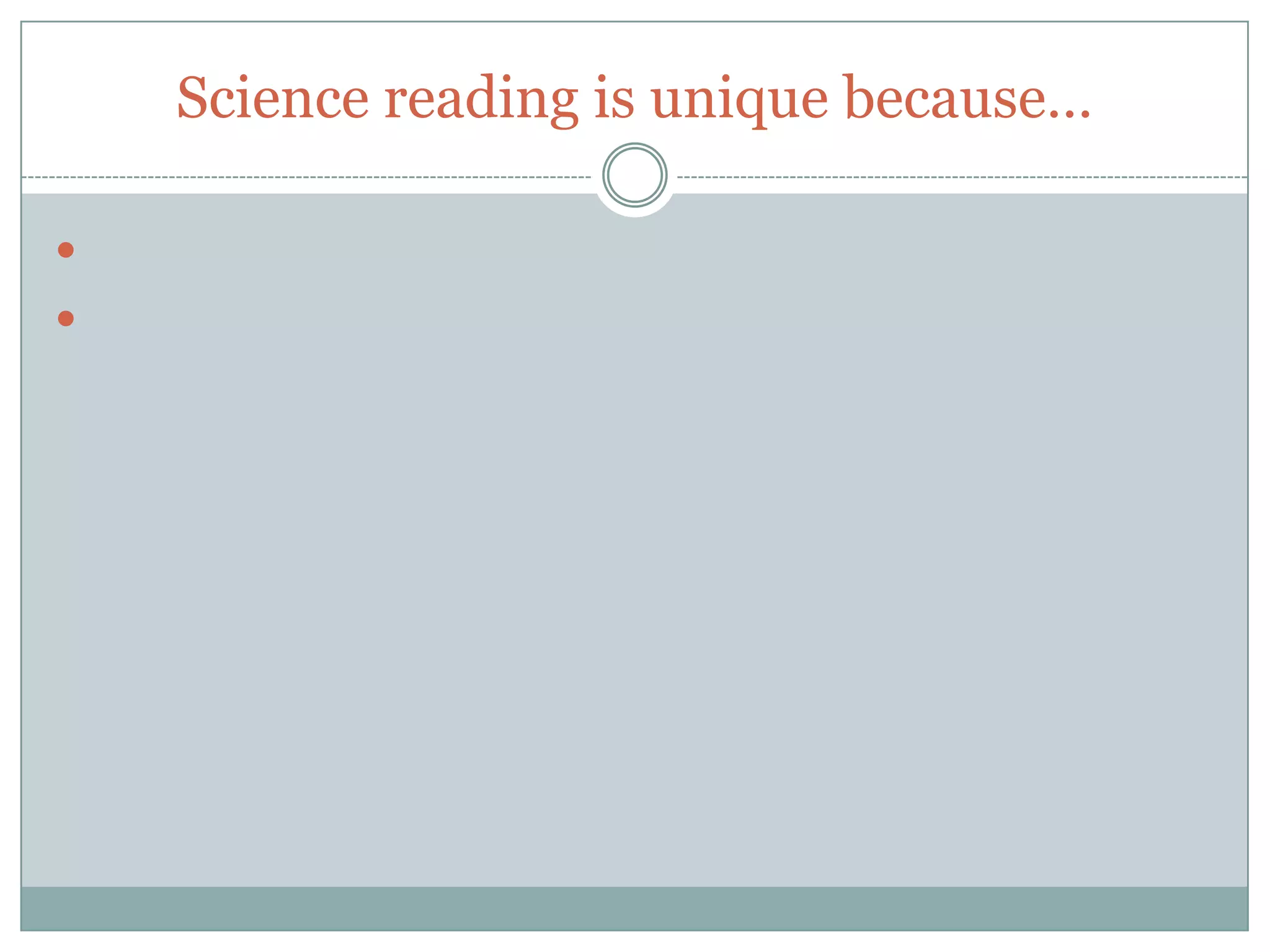 Reading strategies for science final | PPT