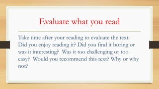 Reading Strategies | PPTX