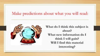 Reading Strategies | PPTX