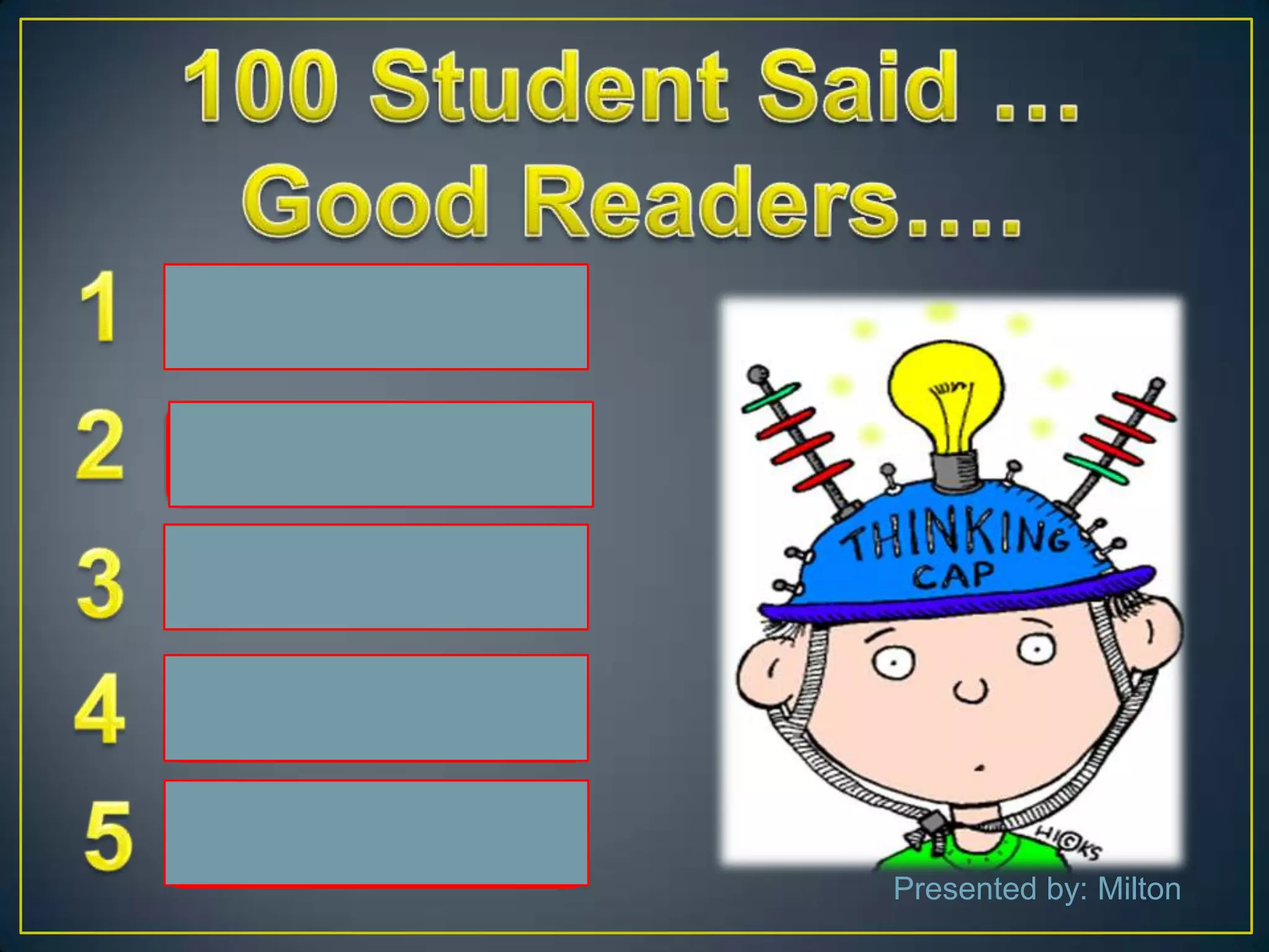 Reading strategies presentation | PPTX