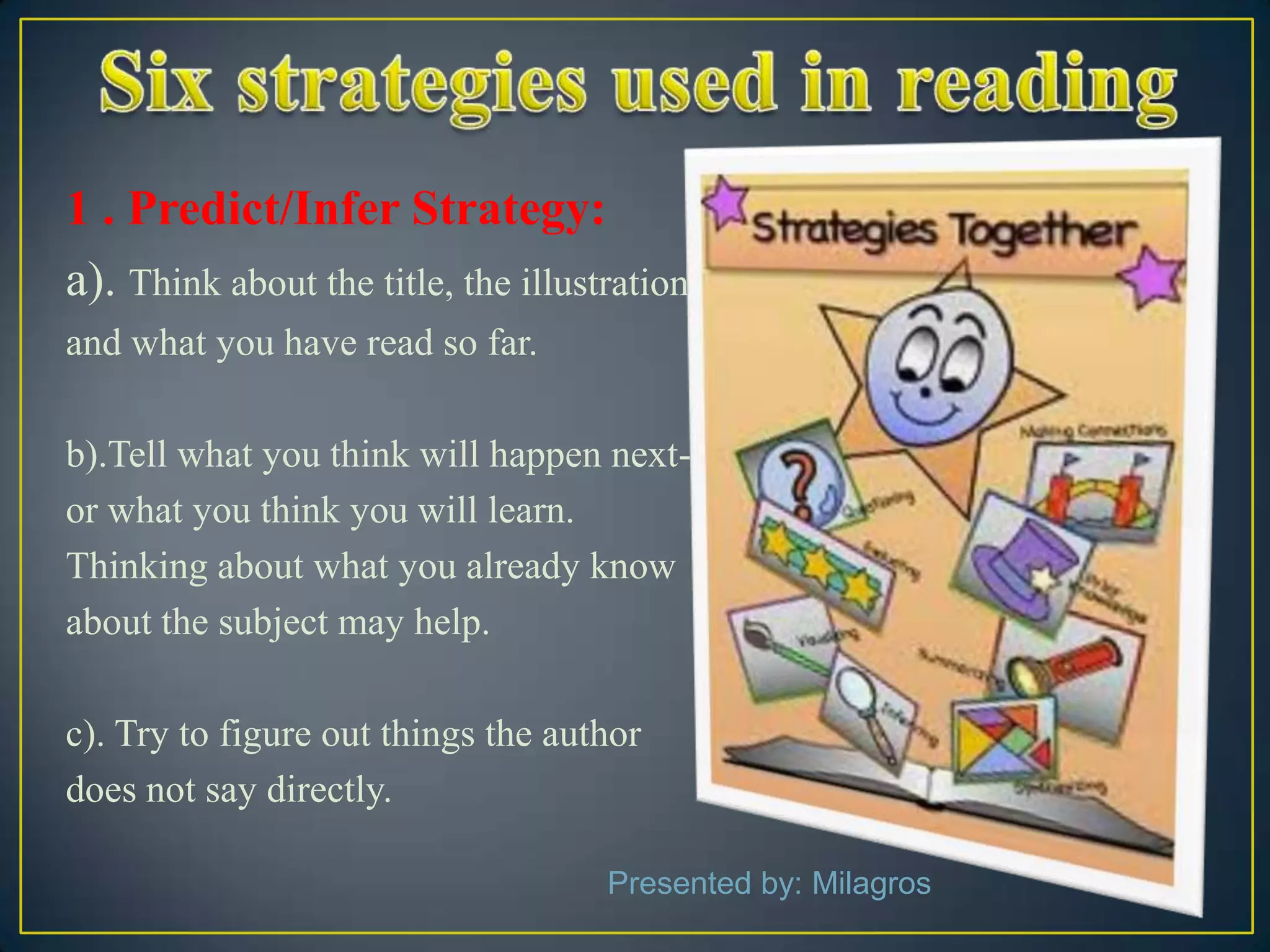 Reading strategies presentation | PPTX