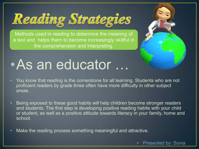 Reading strategies presentation | PPTX | Fiction | Books and Literature