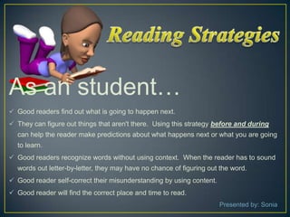 Reading strategies presentation | PPTX