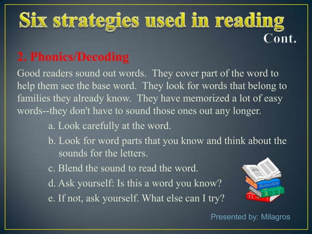 Reading strategies presentation | PPTX | Fiction | Books and Literature