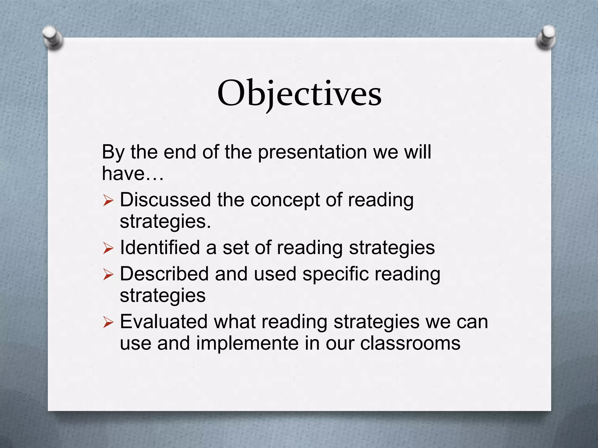 Reading strategies quest | PPTX | Education
