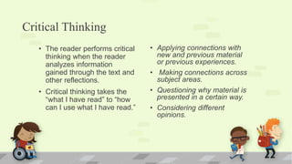 Reading Strategies Slideshare | PPTX