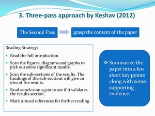Reading strategies for comprehending research papers | PDF