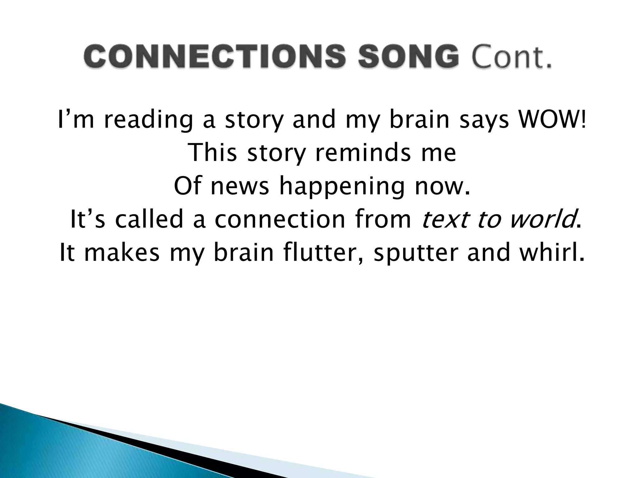 Reading strategy songs 2 | PPT