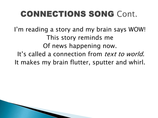 Reading strategy songs 2 | PPT