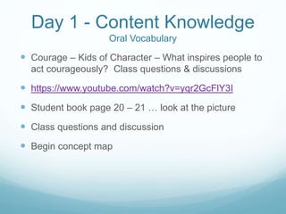 Reading Street Week 1 | PPTX | Education