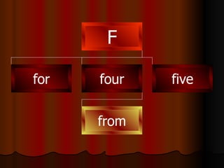 Reading Street.Hf.Words.Kindergarten Review | PPT