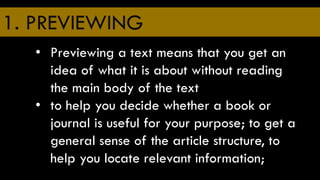 Reading Strategies | PDF