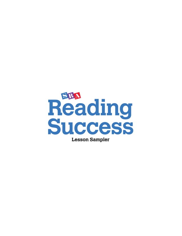 Reading success lesson sampler mh eonline.com