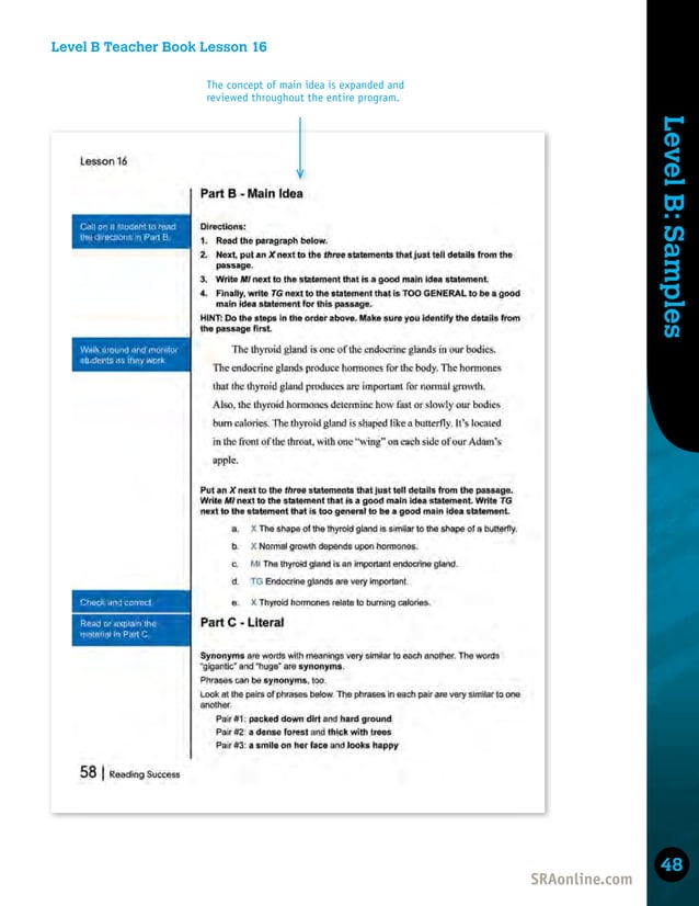 Reading success lesson sampler mh eonline.com