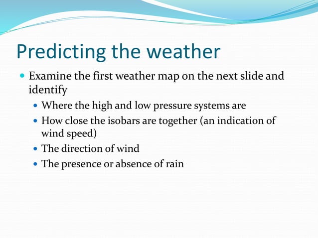 Reading synoptic charts | PPTX | Weather | Science