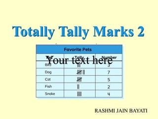 READING TALLY MARKS.ppt WITH KEY WORDS CLASS 3-5 | PPT