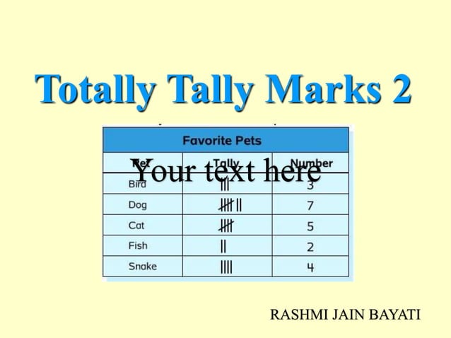 READING TALLY MARKS.ppt WITH KEY WORDS CLASS 3-5 | PPT
