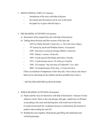 Reading task cinderella | DOC