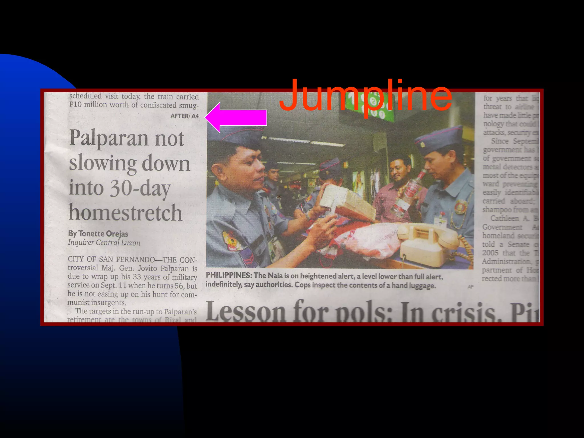 Reading techniques i newspaper goodies | PPT