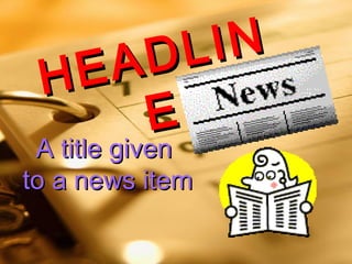 Reading techniques i newspaper goodies | PPT