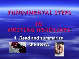 Reading techniques i newspaper goodies | PPT