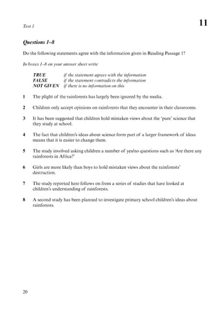 Reading test | PDF
