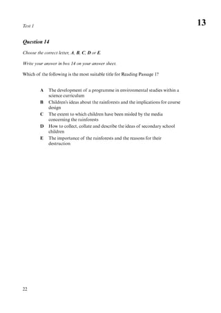 Reading test | PDF