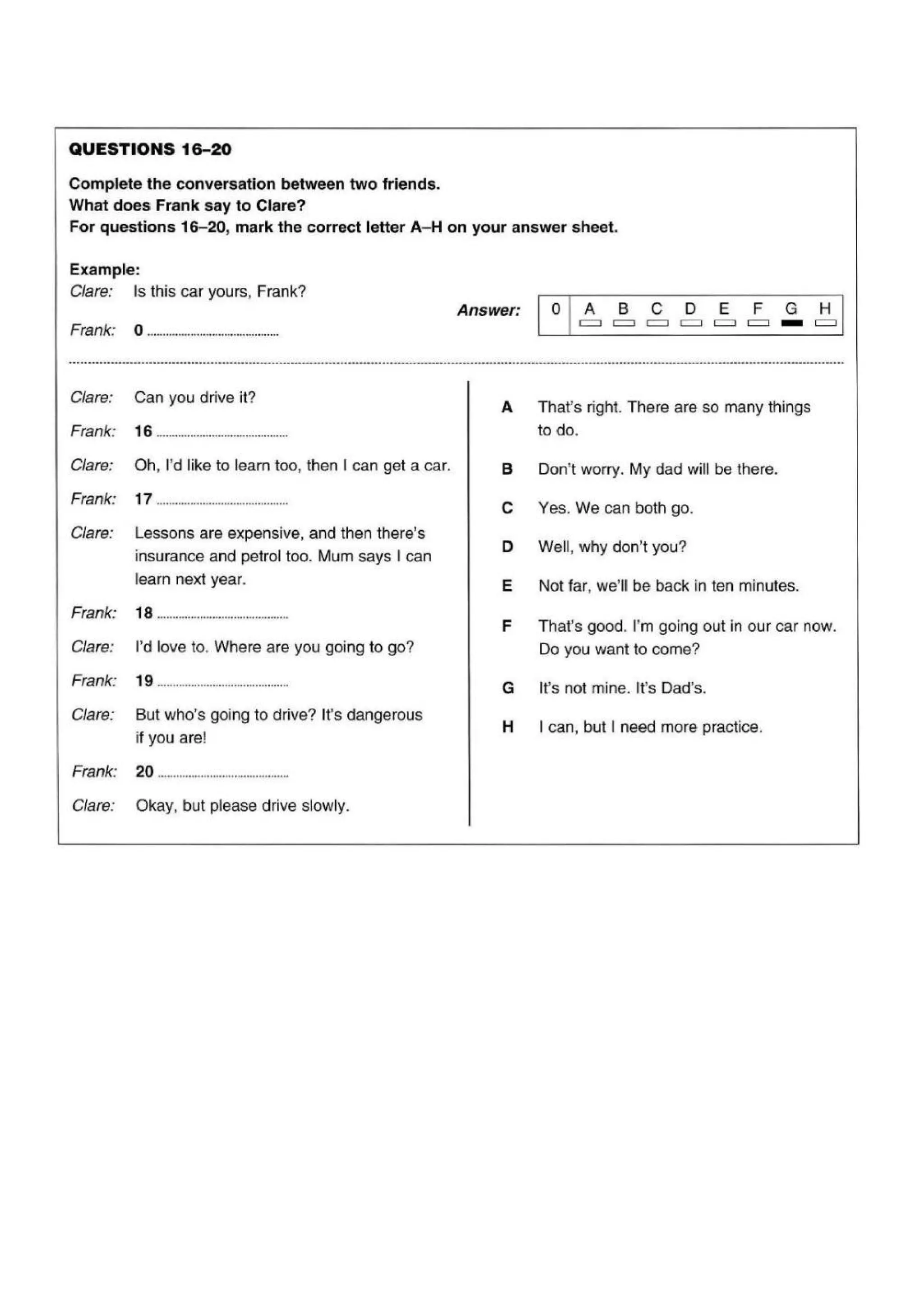 Reading test ket 1 | PDF
