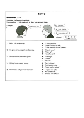 Reading test ket 1 | PDF