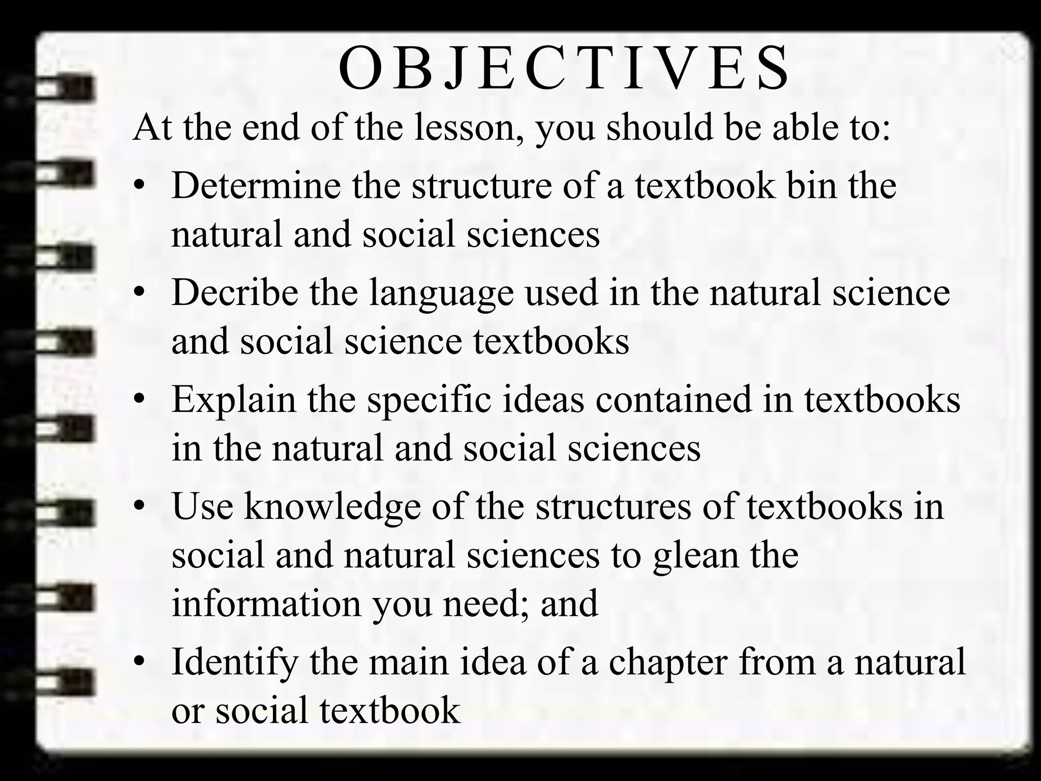 Reading Textbooks in Natural Science | PPTX