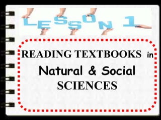 Reading Textbooks in Natural Science | PPTX