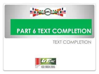 Reading Text completion | PPTX