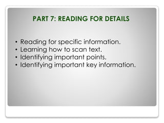 Reading Text completion | PPTX