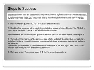 Reading Text completion | PPTX