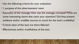 ENGLISH and READING TEXTS CRITICALLY.pptx